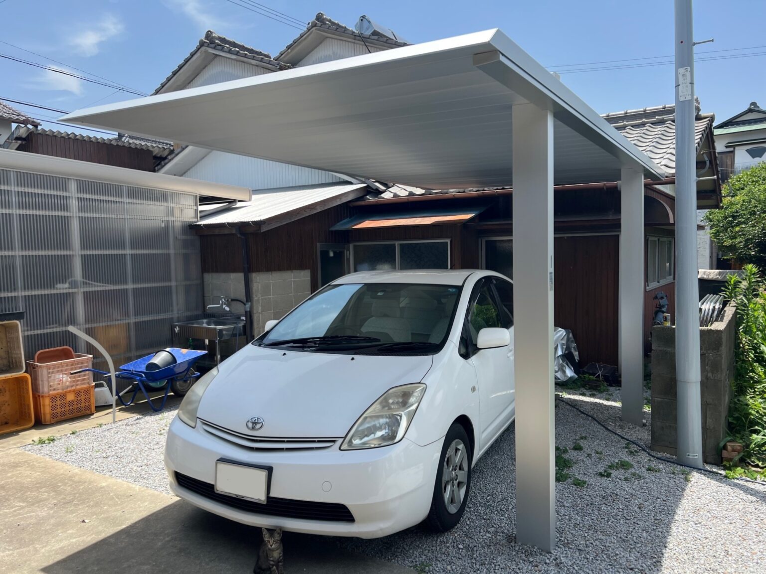 【施工事例】「三協アルミ カーポートFⅡ」 | スタッフblog | Nissho